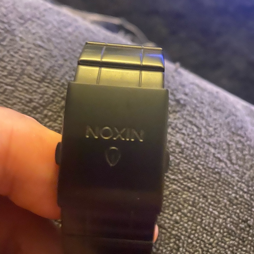 Nixon Mens Stainless Steel Square Face Watch - Gem